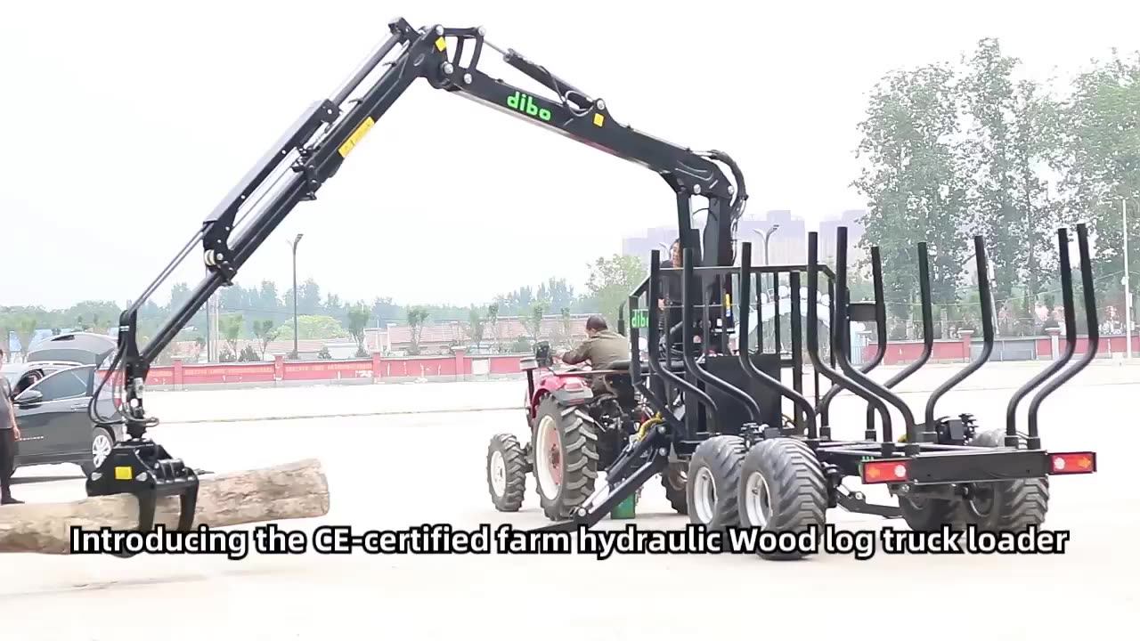 Forest Machine Atv Hydraulic Cranes Log Logging Tow Behind Heavy Duty ...