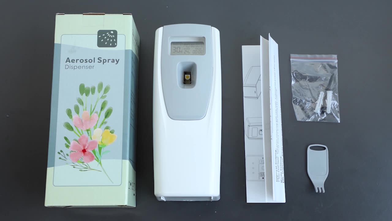 Wisekleen Dispenser Automatic Spray Aerosol Interval Wall Mounted Lcd ...