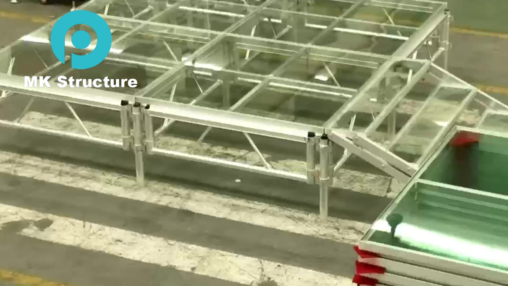 Transparent Glass Stage/ Acrylic Stage Platform/ Wedding Concert Dance ...