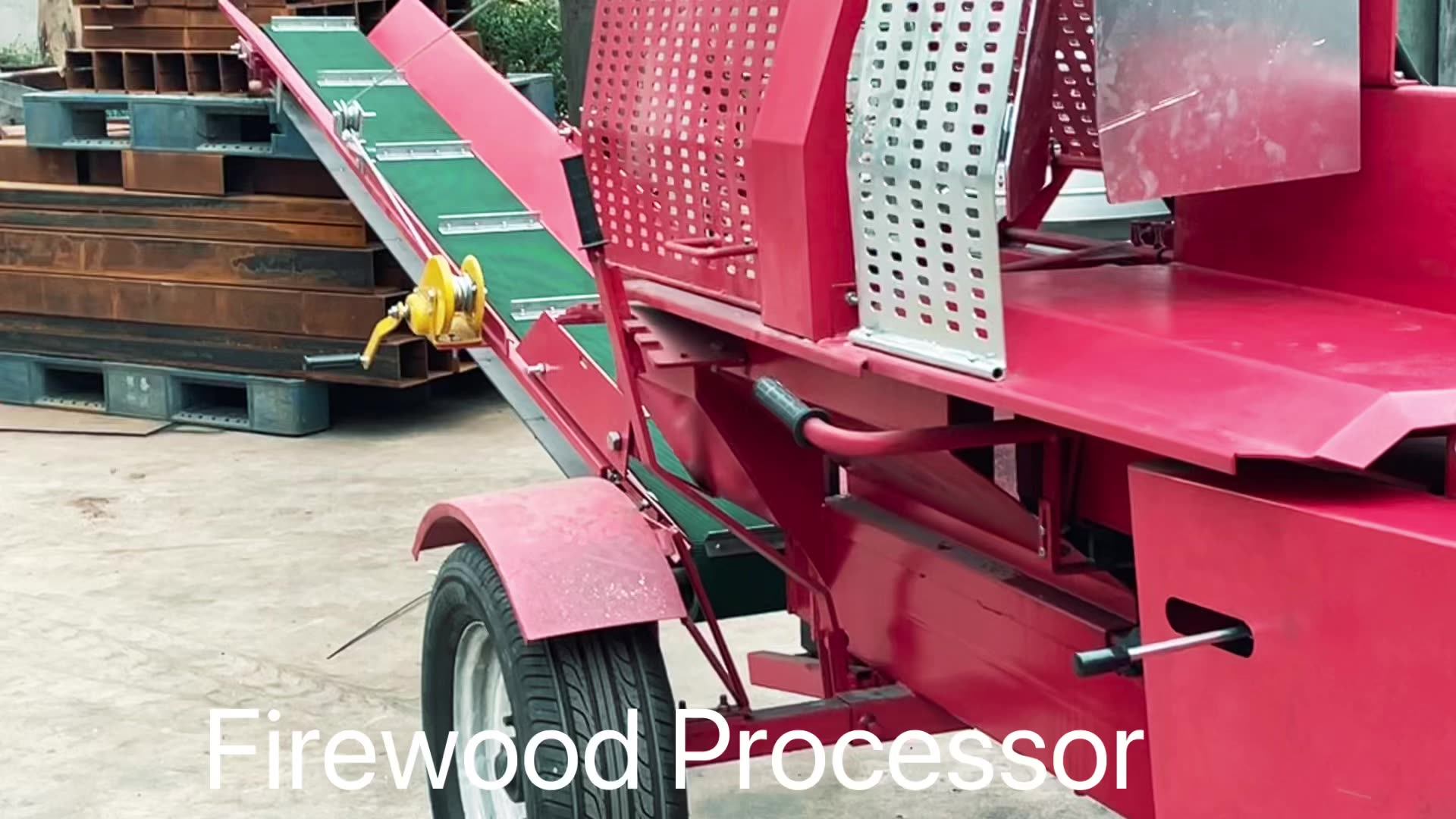 Firewood Processor 350mm Log Wood / Towable Firewood Processor / Mobile ...