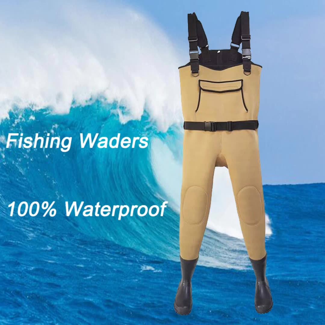 4mm Neoprene Waterproof Chest Protective Fishing Hunting Chest Wader ...