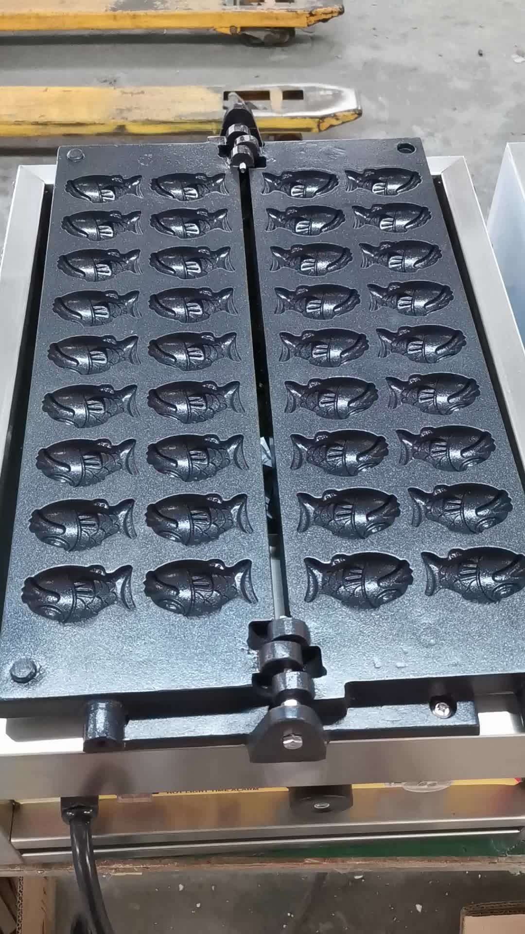 Korean Bungeoppang Pastry Mini Fish Waffle Maker Machine For 18 Tiny ...