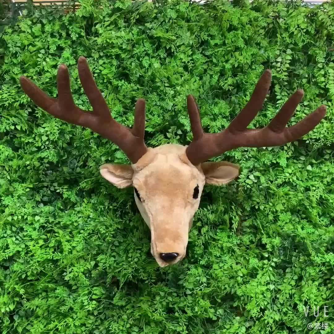 Elk Lifelike Realistic Stuffed Animal Toy Plush Toys Wall Decoration ...