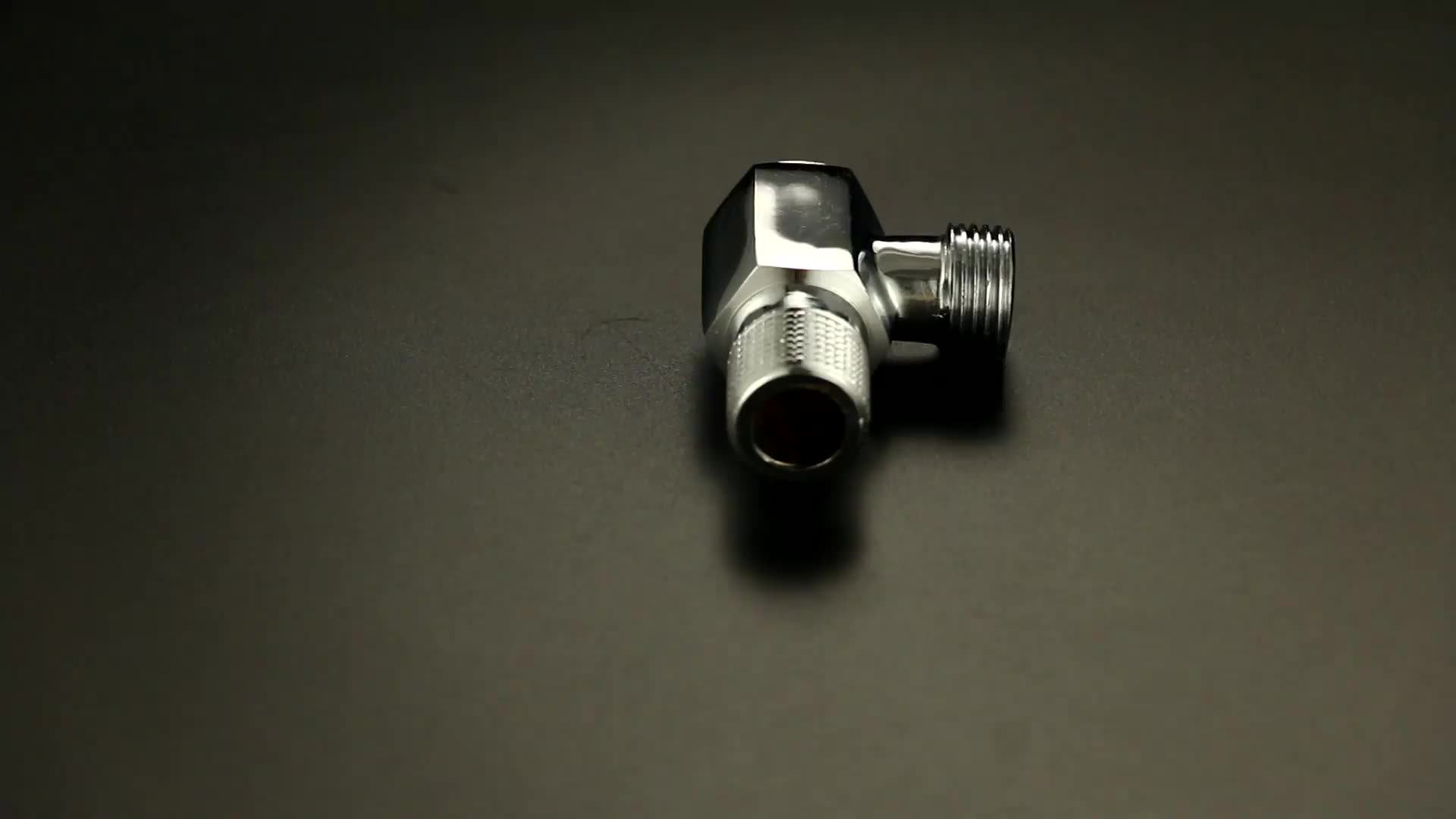 Brass Plumbing Water Tap Angle Valve,3-way Angle Valve,Brass Angle Ball ...