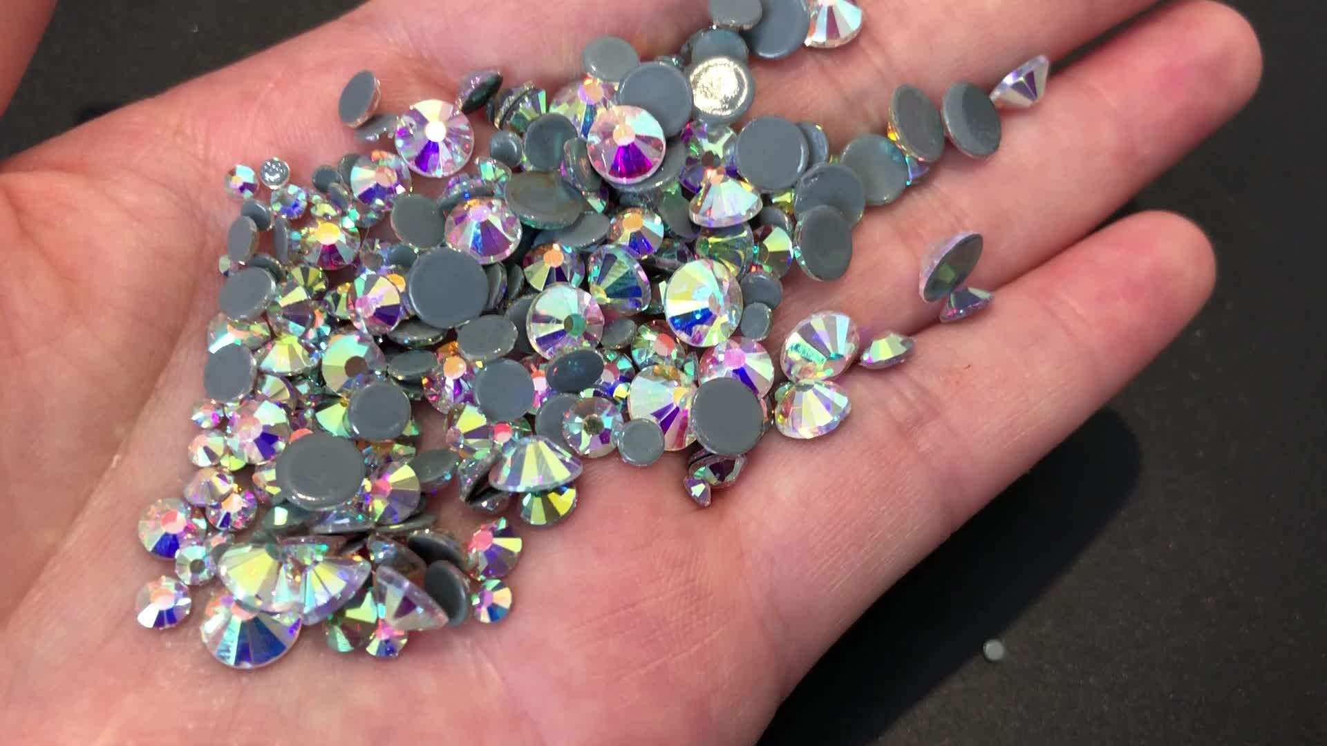 A4 Quality Flat Back Hotfix Rhinestone Crystal Hot Fix Rhinestone Color ...