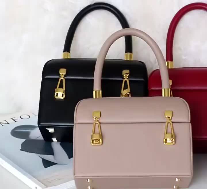 Box Handbag High Quality Genuine Leather Ladies Shoulder Bag Designer ...