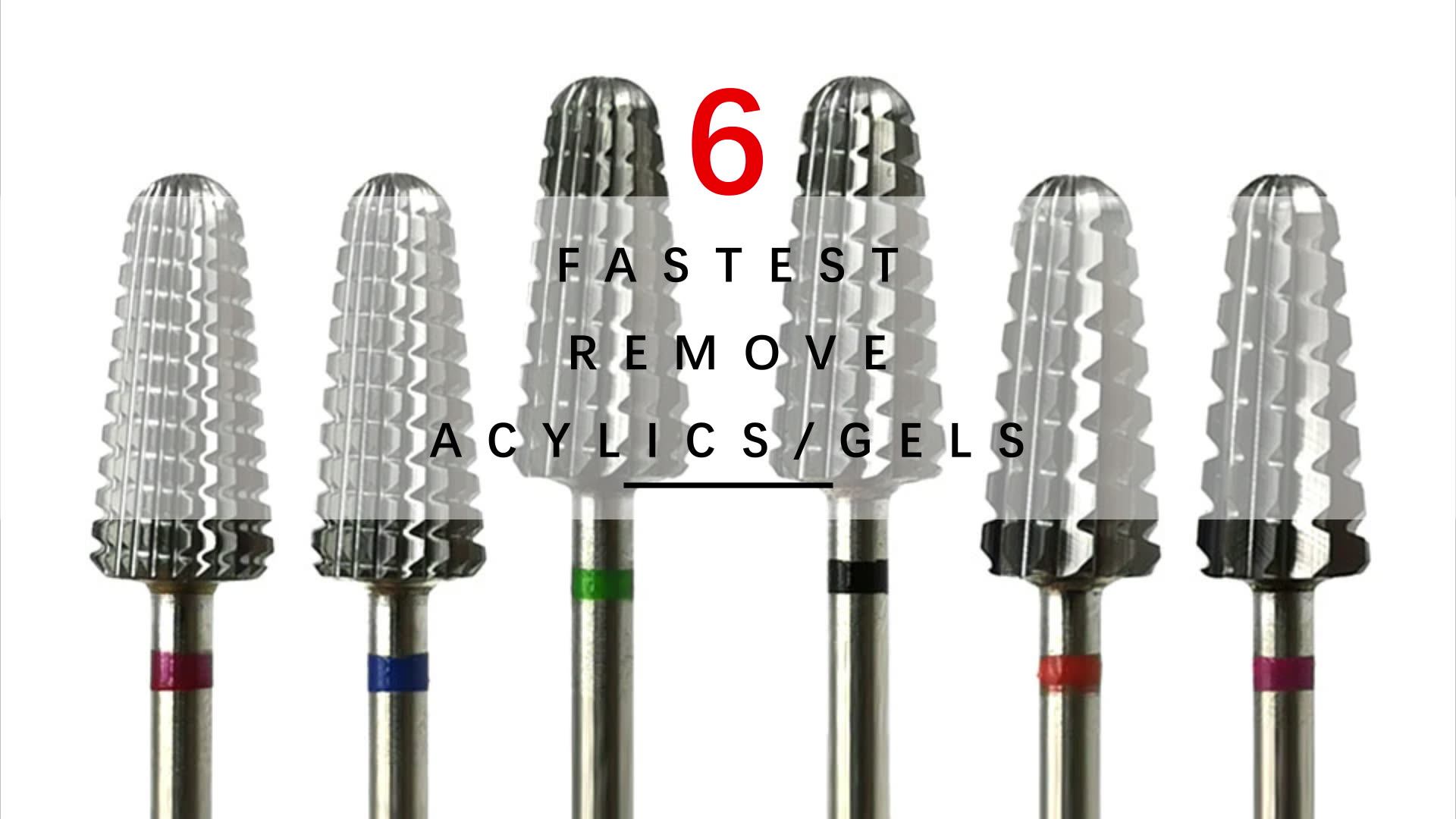 Hytoos Two-way Volcano Bit 3/32" Carbide Nail Drill Bit Rotary Milling ...