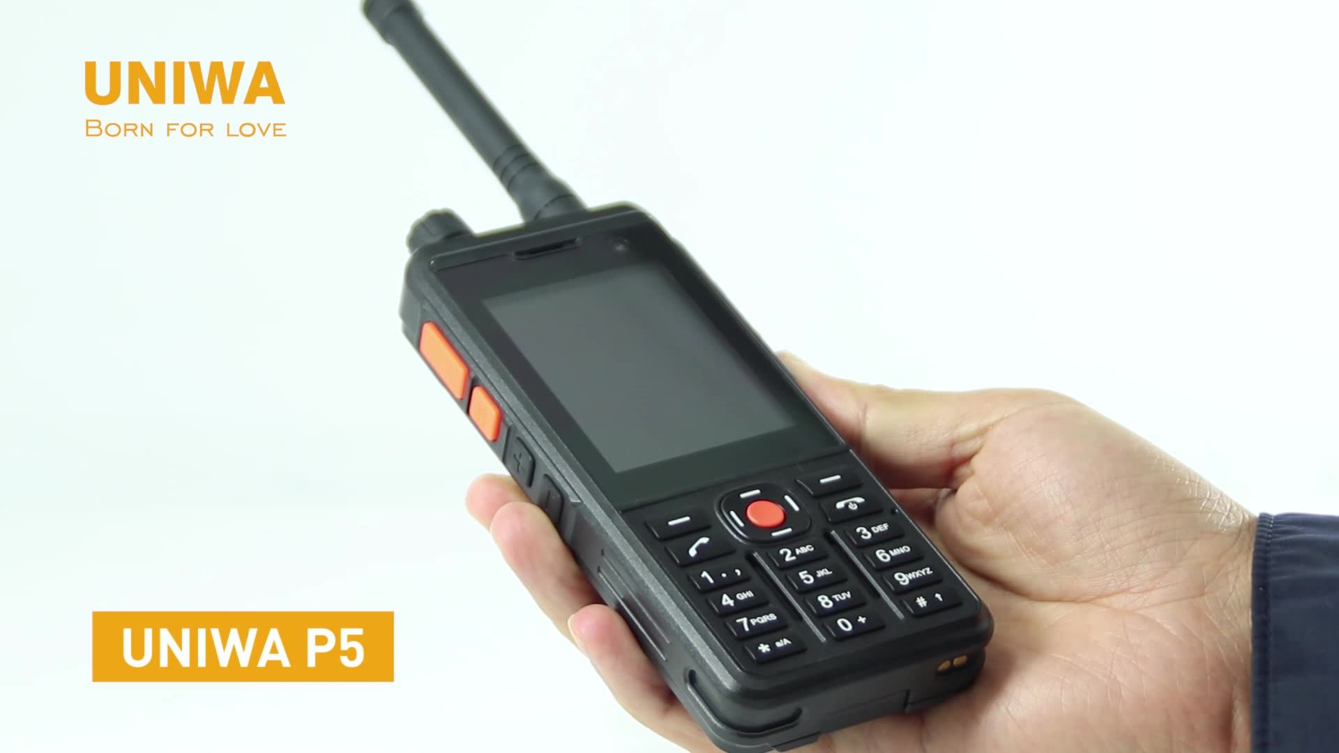 Uniwa P Ip65 Waterproof Zello 4g Mobile Phone Walkie Talkie With Ptt ...