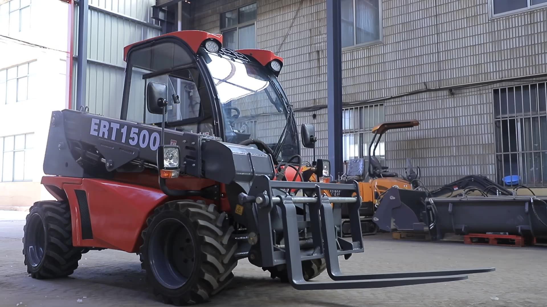China Everun Ert1500 1500 Kgs Mini Telehandler Or Telescopic Wheel ...