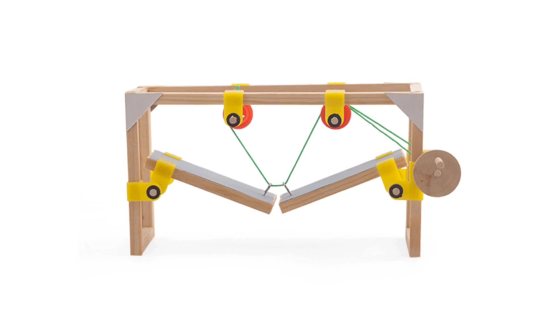 Wooden Moving Drawbridge Easy Kids Educational Toys - Buy Kids ...