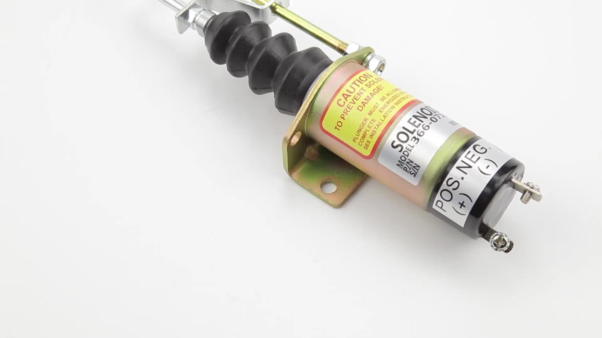 12v Push Pull Solenoid 366-07197 36607198 Excavator Parts Diesel Engine ...