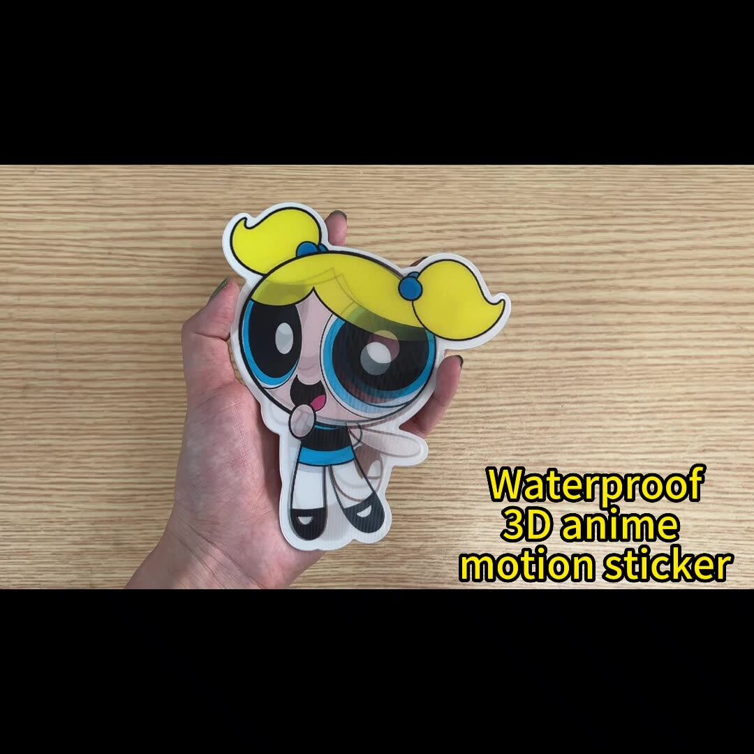 Car Sticker Anime Summer Time Rendering 3d Motion Stickers Character ...