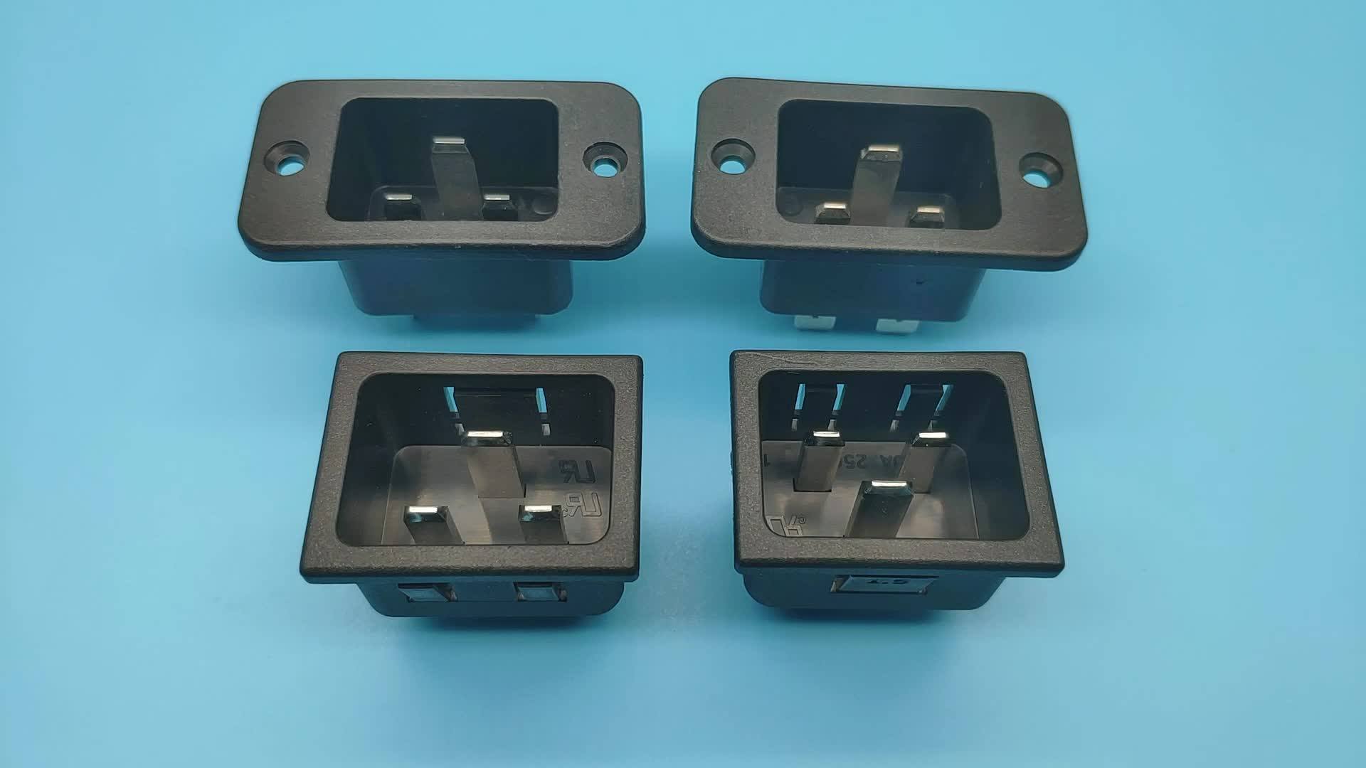 Screw Mounted Iec C20 Socket Male Socket For C19 Female Power Connector ...