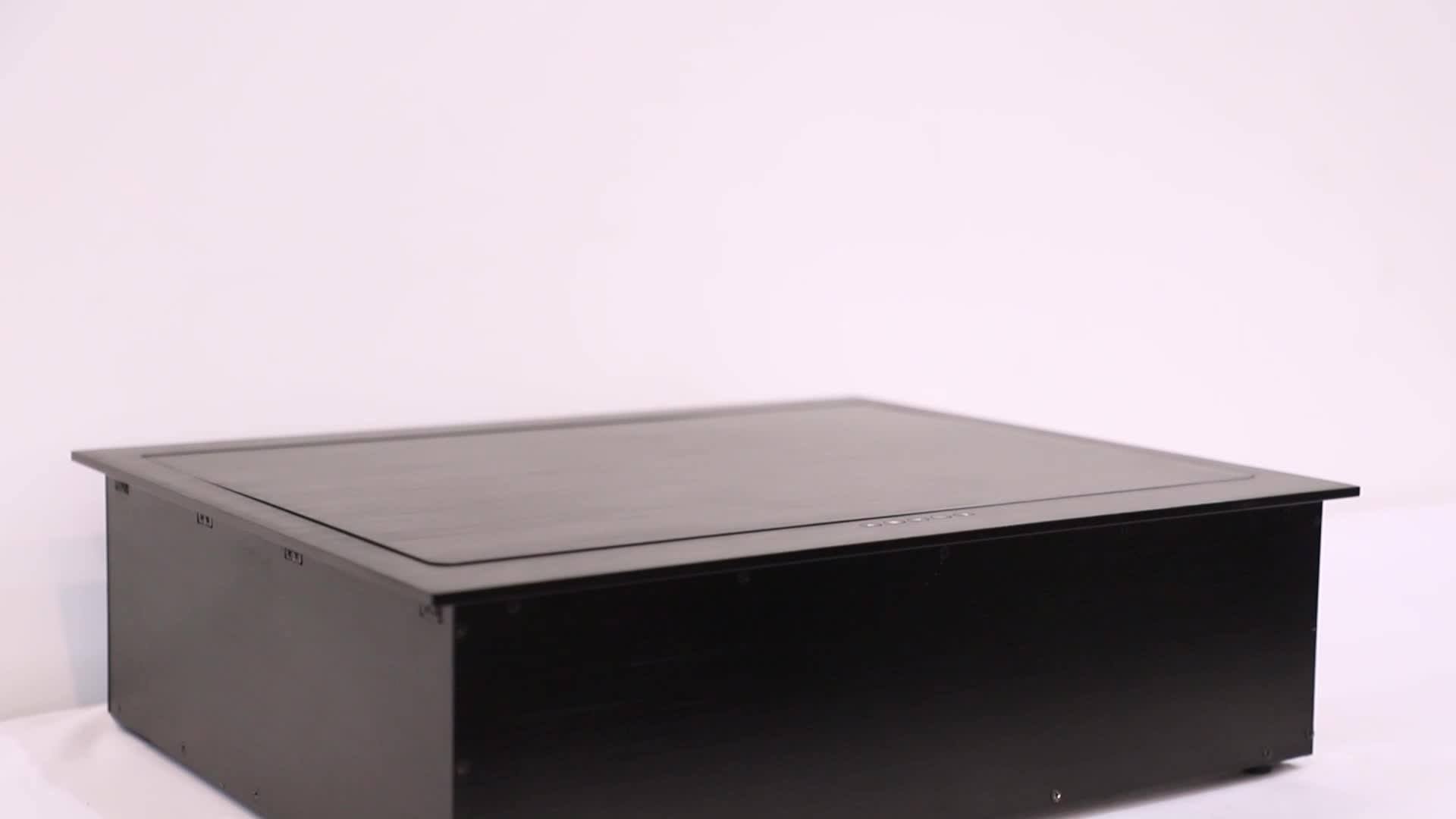 Table Hidden Motorized Computer Monitor Lift Conference Room Equipment ...