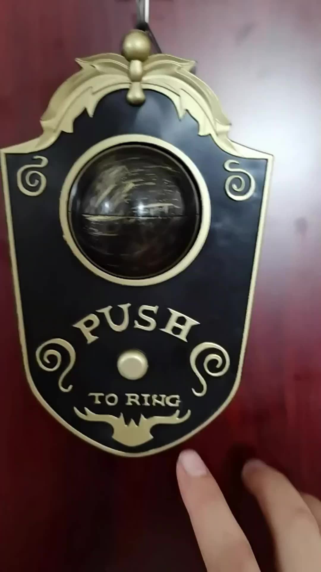 Halloween One Eyed Doorbell Haunted Decoration Horror Props Glowing ...