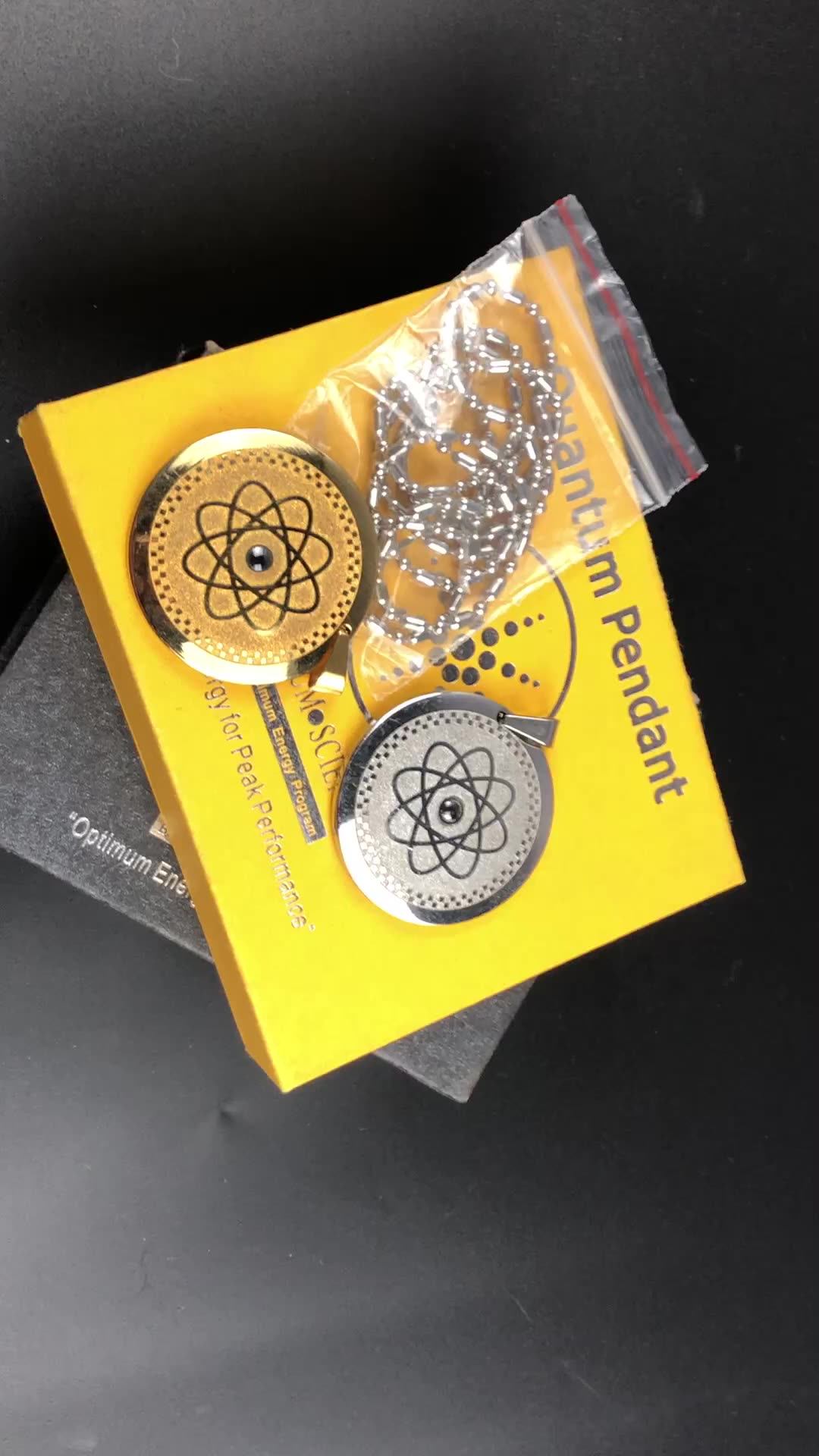 Stainless Steel 5 In 1 Quantum Pendant Japanese Technology Energy Ion ...