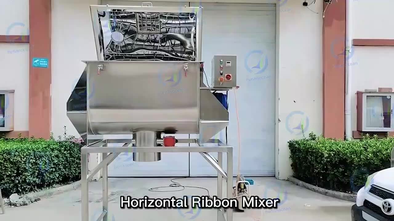 Ocean Horizontal 300kg Capacity Blender Soil Screw Dispersion Mushroom ...