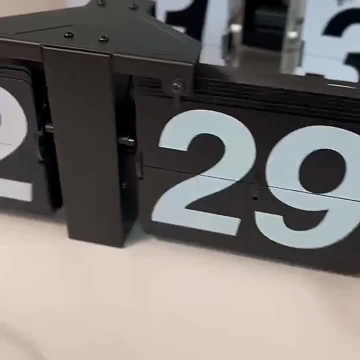 Retro Flip Clock Am/pm Display Modern Scale Design Auto Tabletop Desk ...