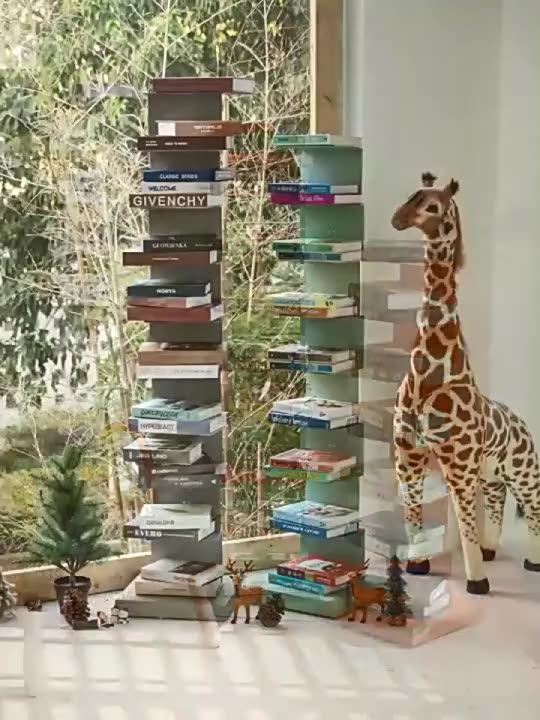 Nordic Bookshelf Floor-to-ceiling Corner Iron Art Invisible Vertical ...