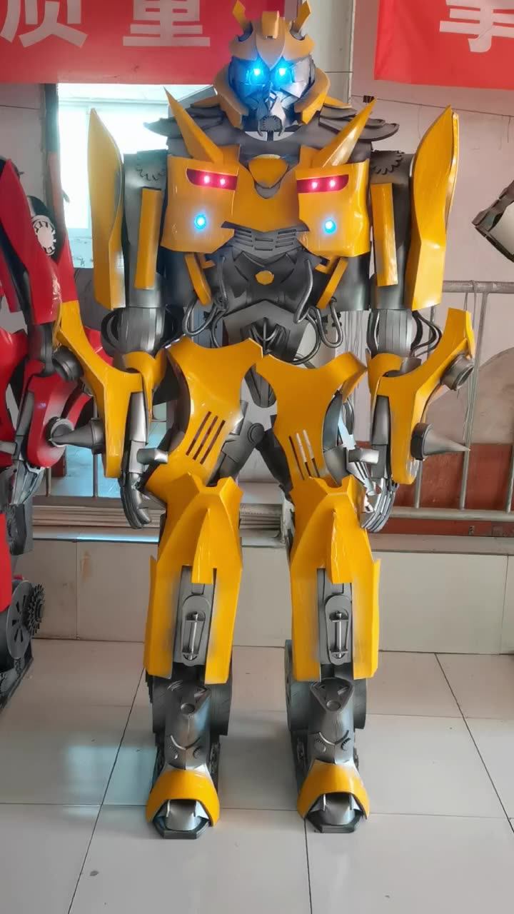 2.7m Realistic Robot Stilt Walker Robot Costume Suit Unisex Wearable ...