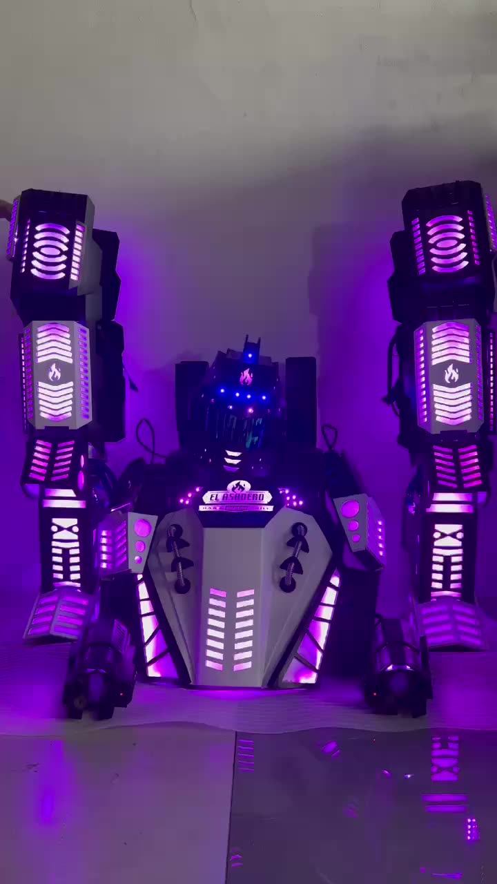 Led Robot Dance Costumes Rgb Stilts Walker Led Robot Costume Adult ...