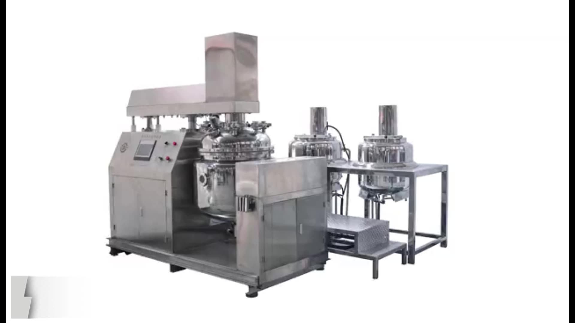 Automatic 50l Homogenizer Lotion Vacuum Emulsifying Mixer Cosmetic ...