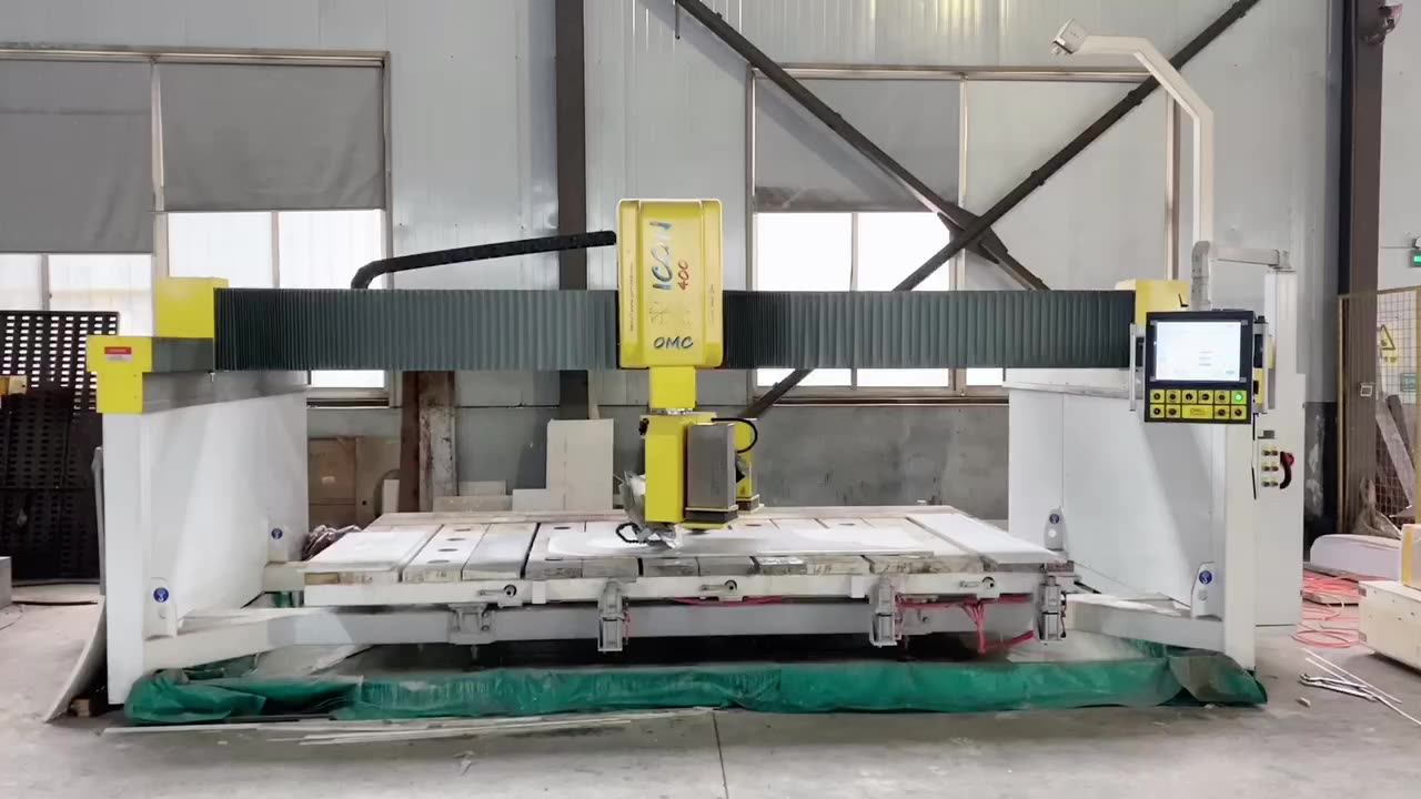 Icon400 Cnc 5-axis Bridge Cutting And Milling Saw For Stone Machinery ...