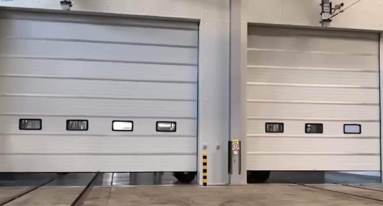 High Security Steel Panel Industrial Sliding Door For Warehouse - Buy ...