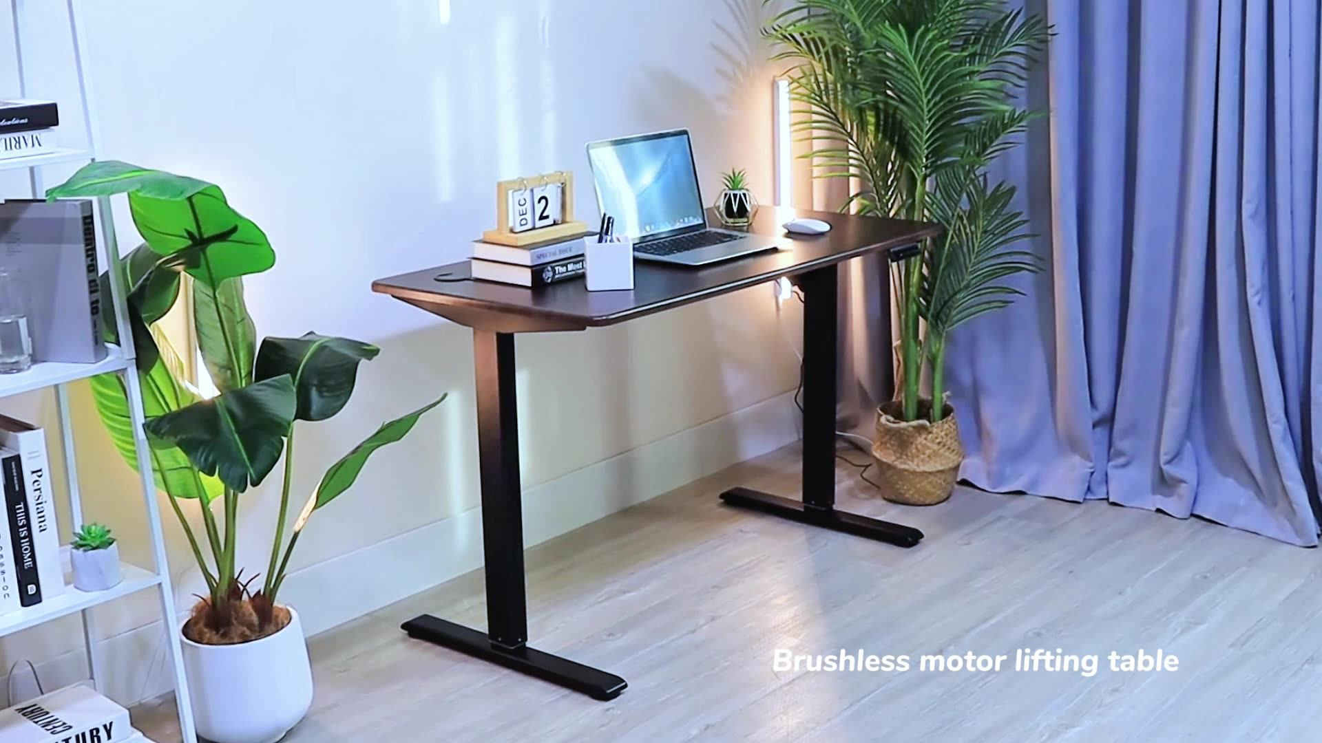 Office Furniture Single Motor Sit Stand Up Lift Desk Computer Table ...