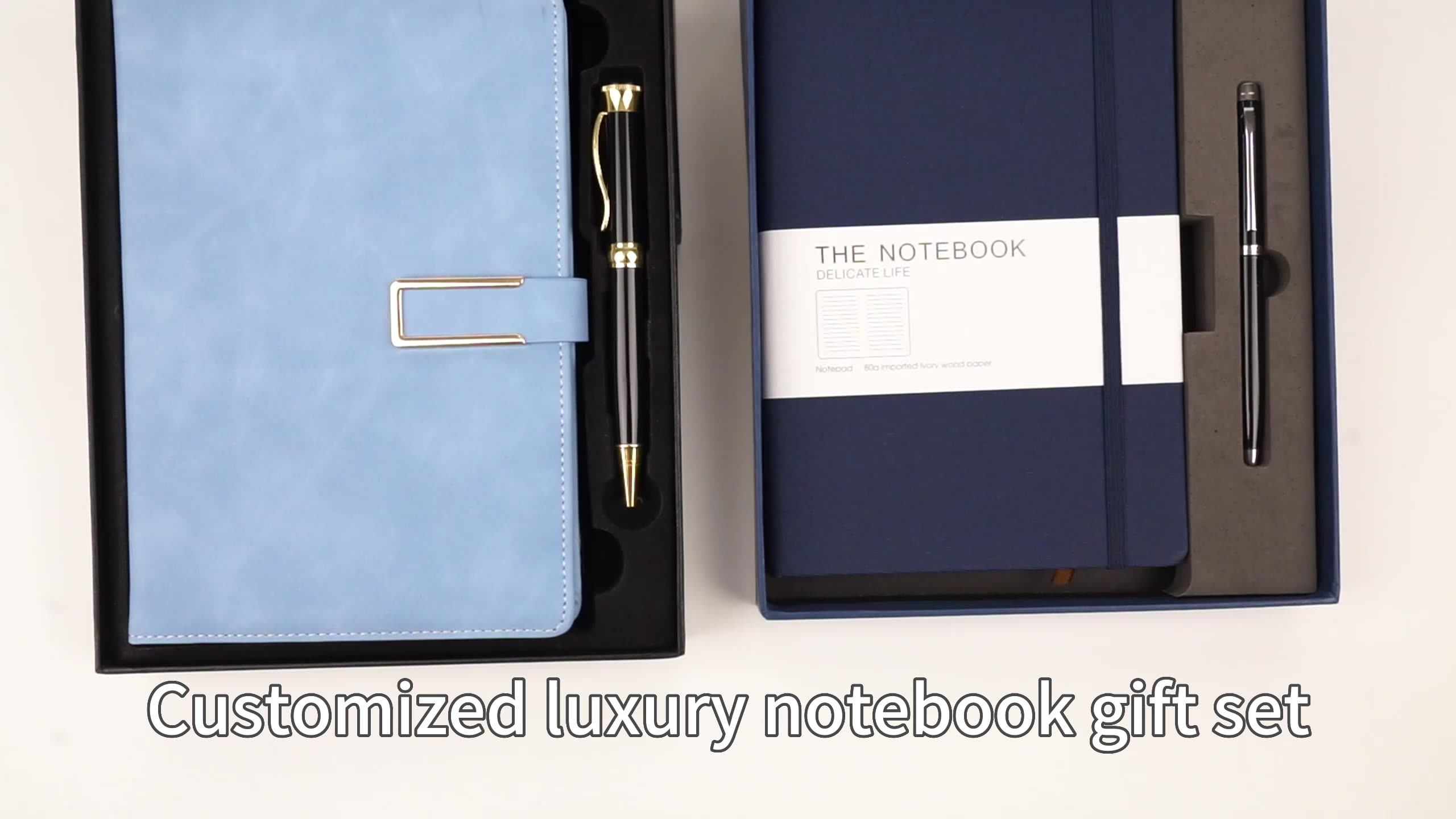 Promotional Disc Customised Box Packaging A5 Pu Leather Bulk Hardcover ...