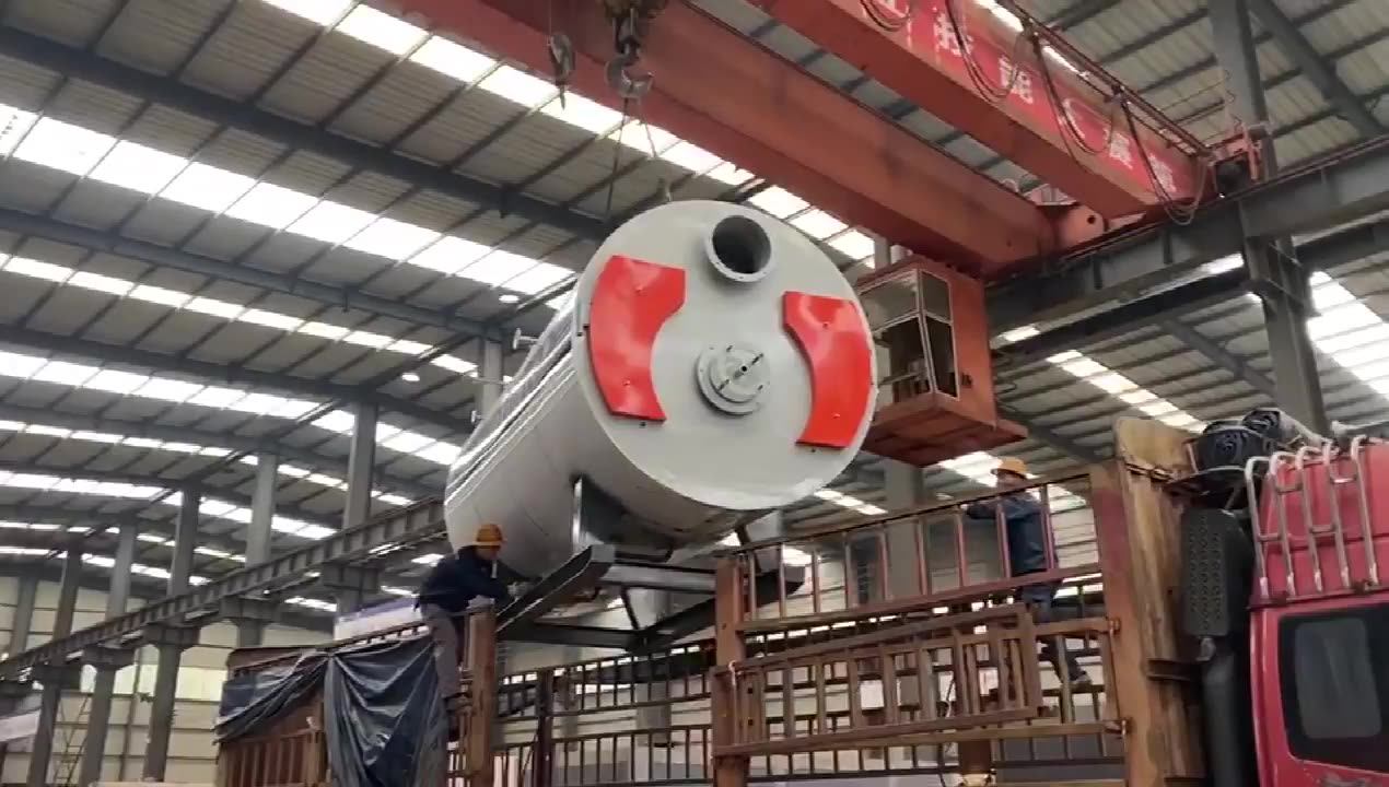 Corrugated Combustion Chamber 500-6000kg/h Fire Gas Oil Diesel Powered ...