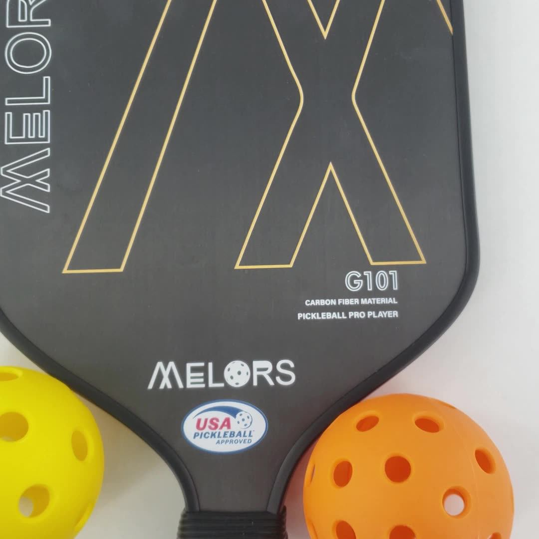 Melors Logo Carbon Fiber 3k Texture Pickleball Paddle Original Carbon ...