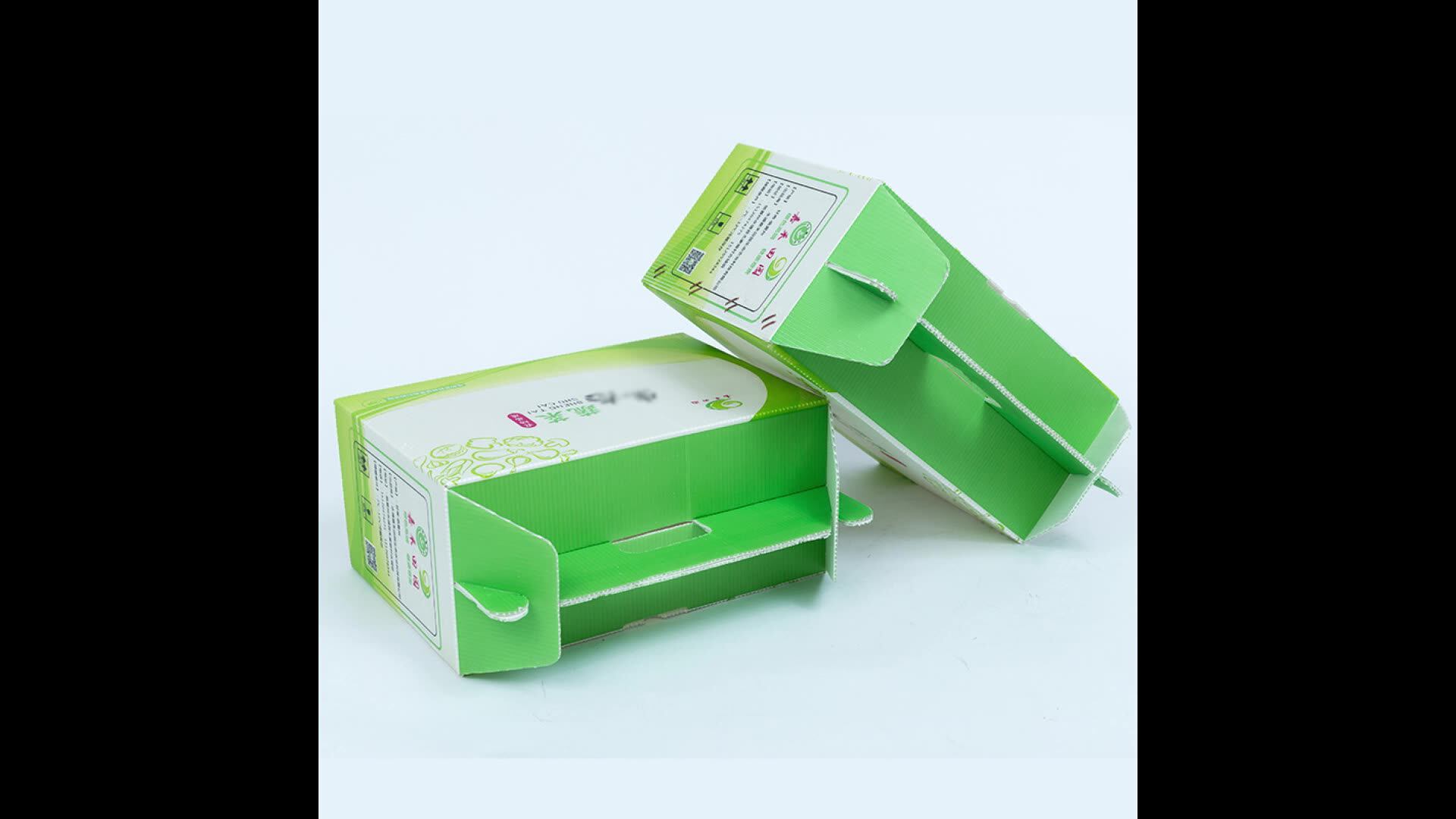 Pp Corrugated Plastic Box For Vegetable And Fruit Box Corflute Correx ...