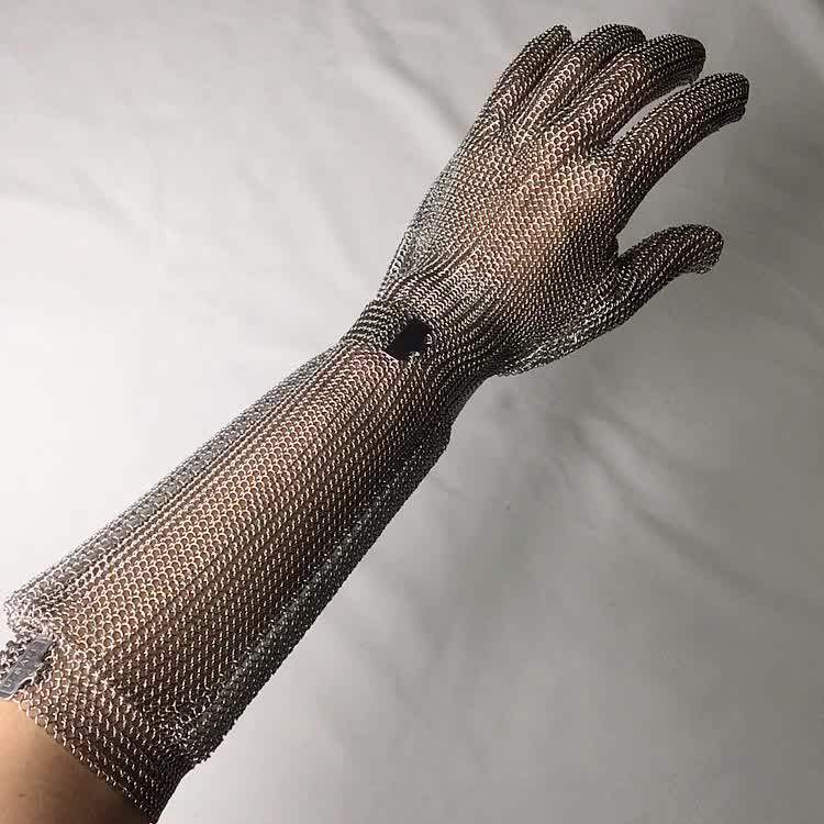 Slaughtering Butcher Cut Resistant Stainless Steel Metal Mesh Safety ...