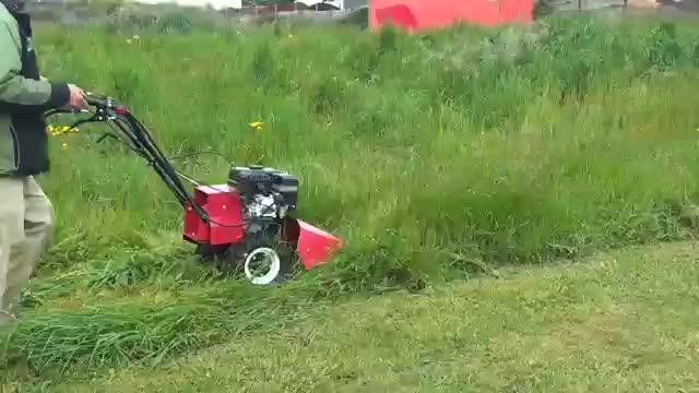 Hand Push Petrol Gasoline Grass Brush Cutter Machine / Self-propelled ...