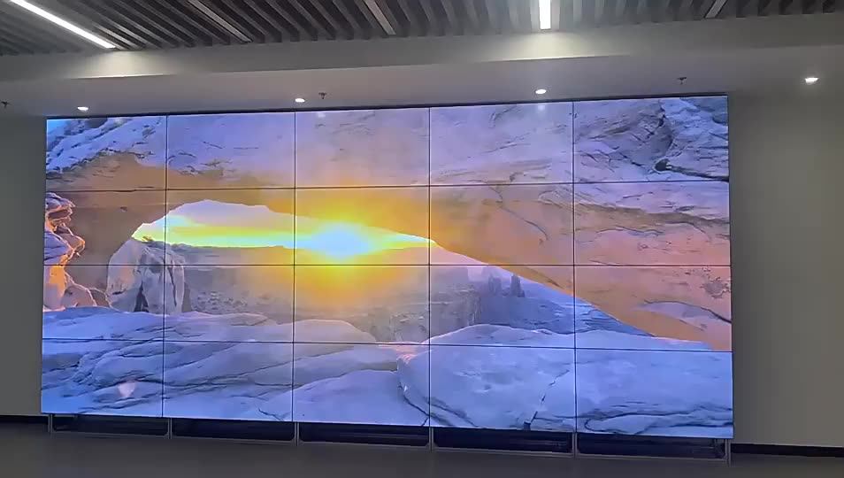 Indoor Lcd Video Wall Panel Matrix Splicing Screen Seamless 1.8mm 3.5mm ...