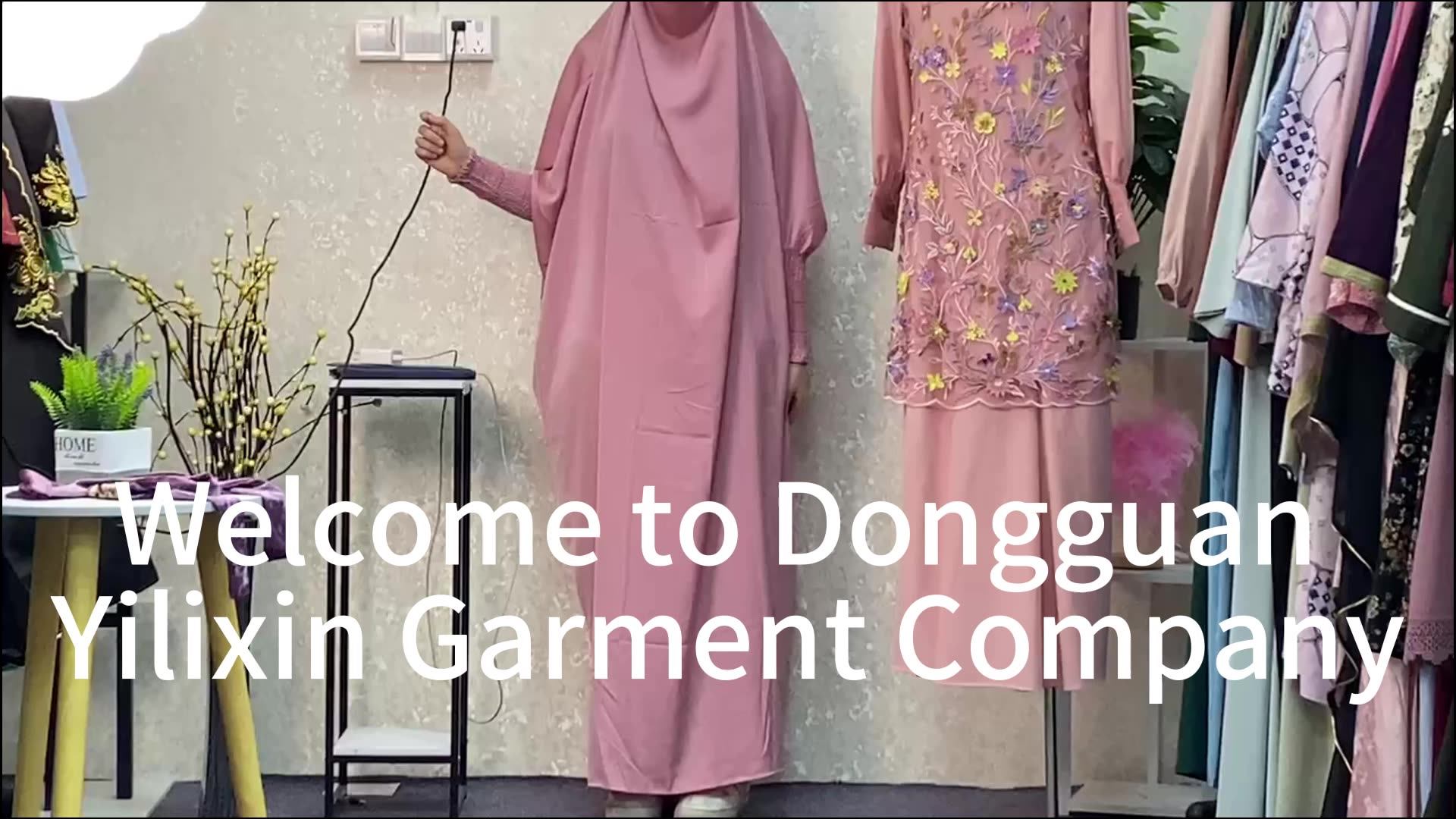 New Design Jubah Abaya Muslim Clothing Printed Chiffon Two-piece Set ...