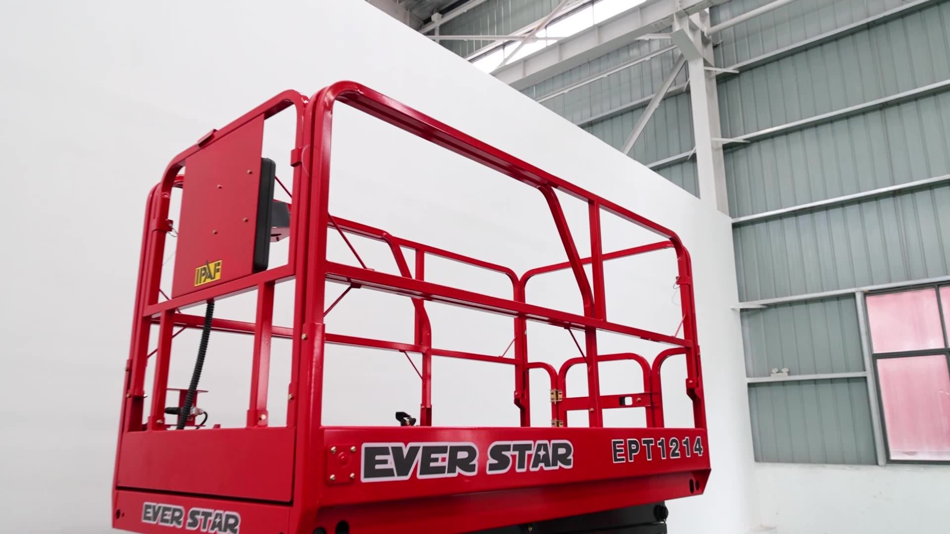 Portable Scissor Lift Elevator Movable Hydraulic Aerial Lifting ...