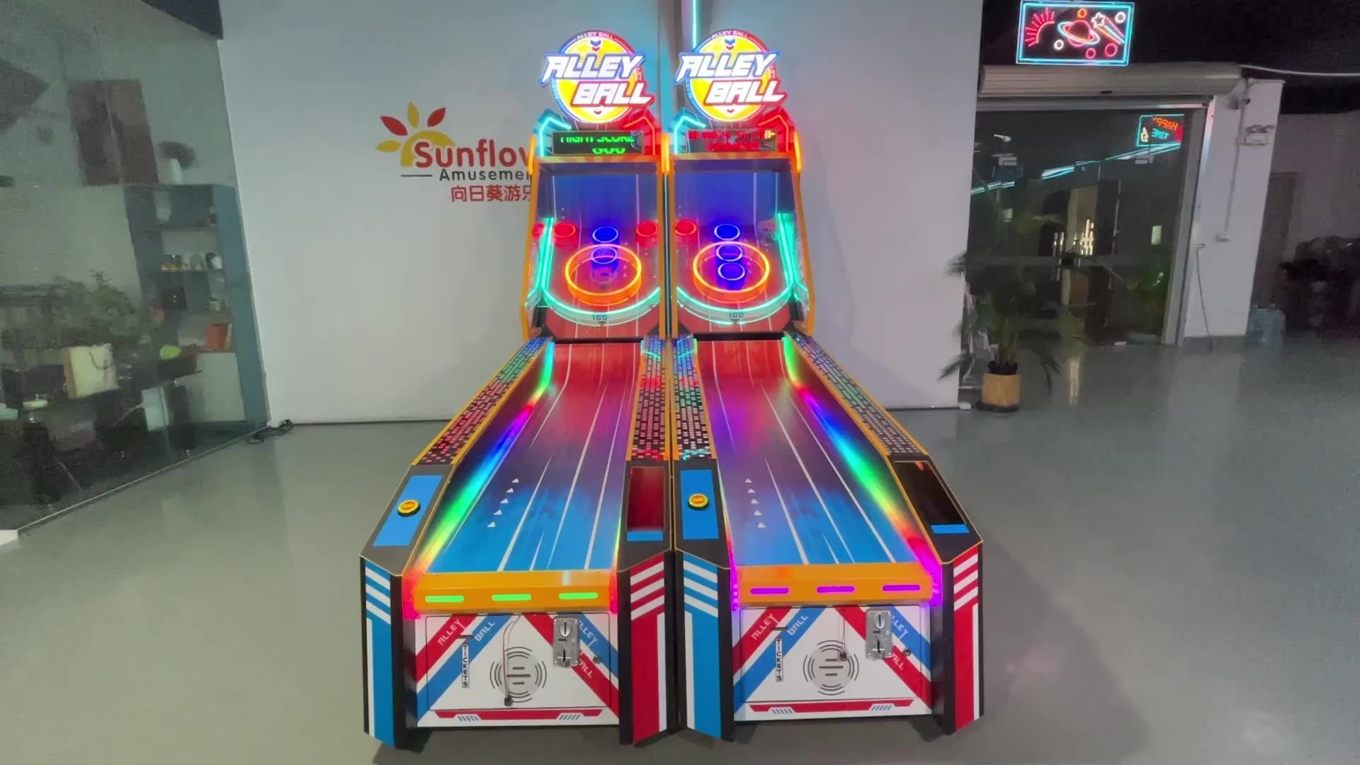 Sunflower Entertainment Alley Ball Sport 2 Players Arcade Game Bowling ...