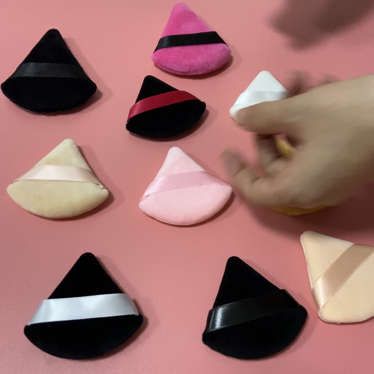 Hot Sales Triangle Colorful Makeup Puff Air Cushion Bb Cream Puff ...