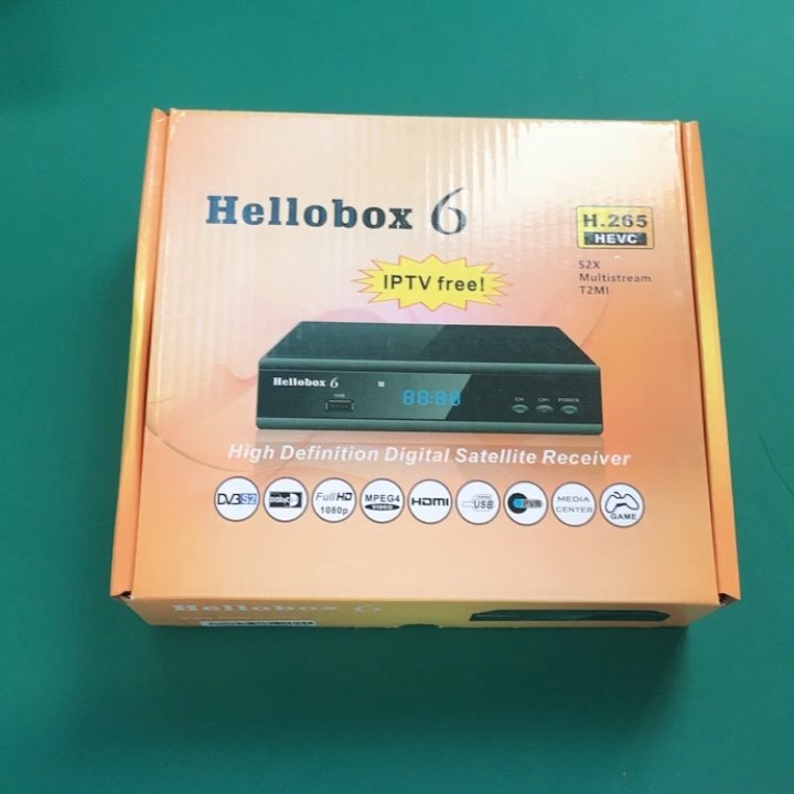 Hellobox 6 Satellite Tv Receiver H.265 Hevc 1080p Multistream/t2mi Tv ...