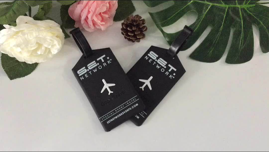 Rectangle Airplane Design Rubber Sublimation Luggage Tags - Buy Custom ...