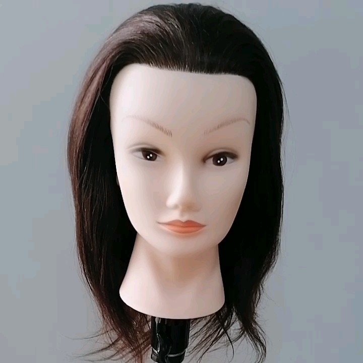 China Manufacture Practicing Mannequin Head Nice Looking Face Long Hair ...