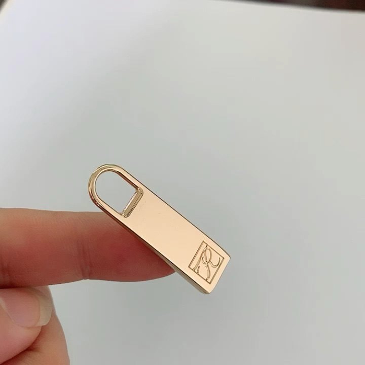 Matte Black Metal Zipper Pull Fancy Zip Pullers Non Lock Metal Zipper ...