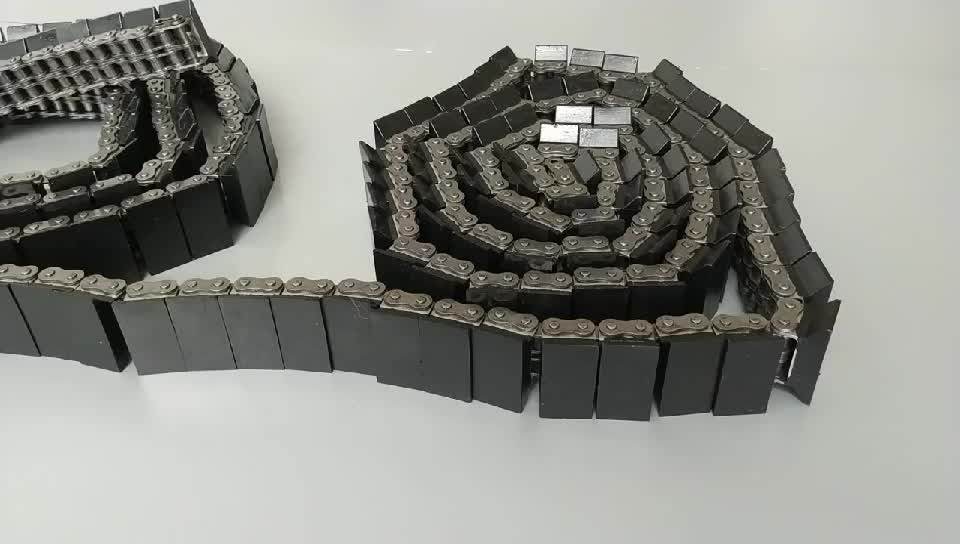 Good Quality Rubber Roller Chain With Rubber Pads 08b-g2f5 - Buy Rubber ...