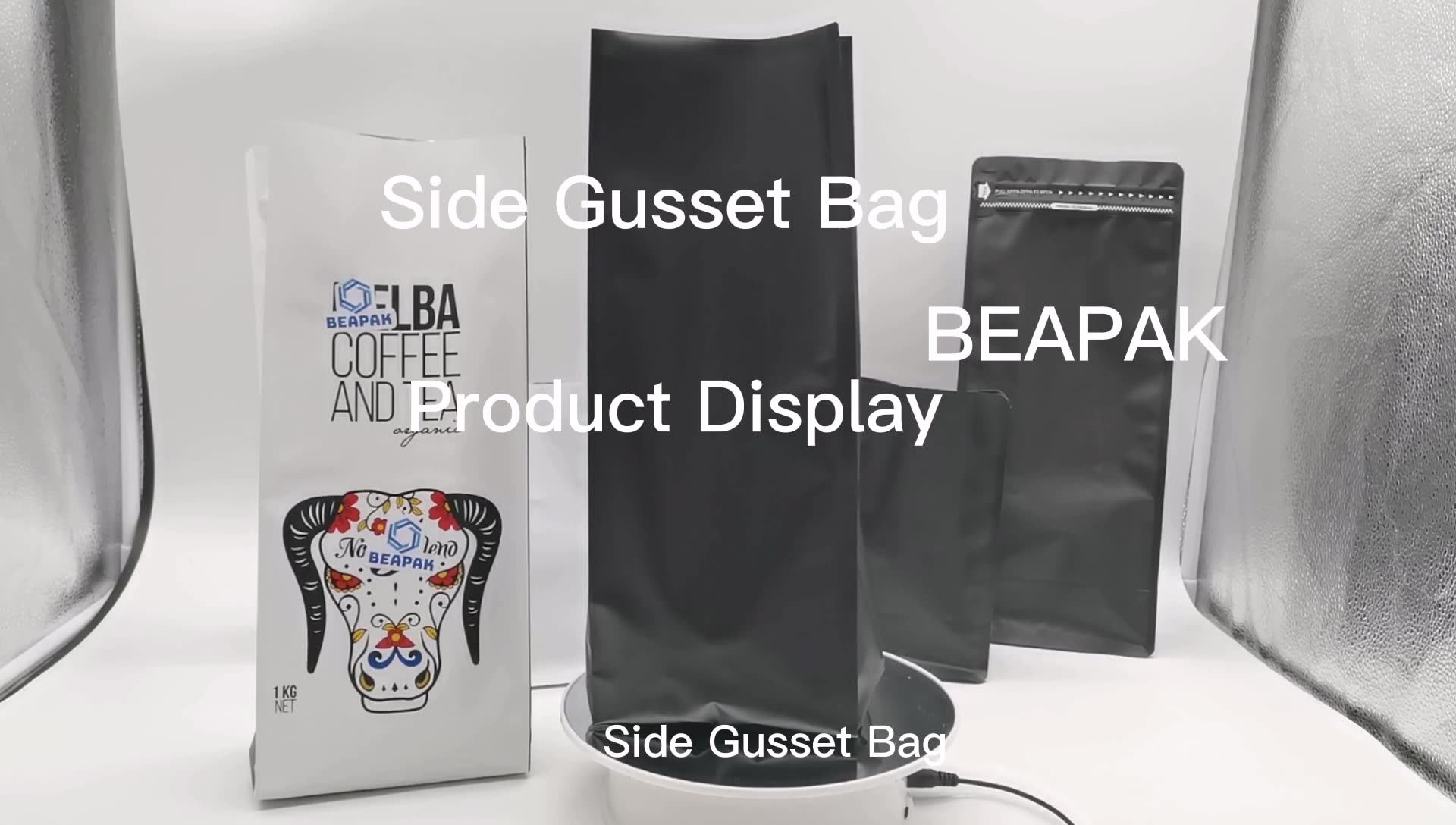 Aluminum Foil Plastic Side Gusset Pouch Custom Design Side Gusset ...