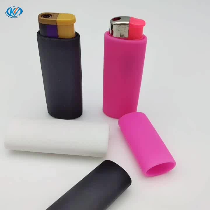 Custom Printing Logo Silicone Rubber Cigarette And Lighter Sleeve ...