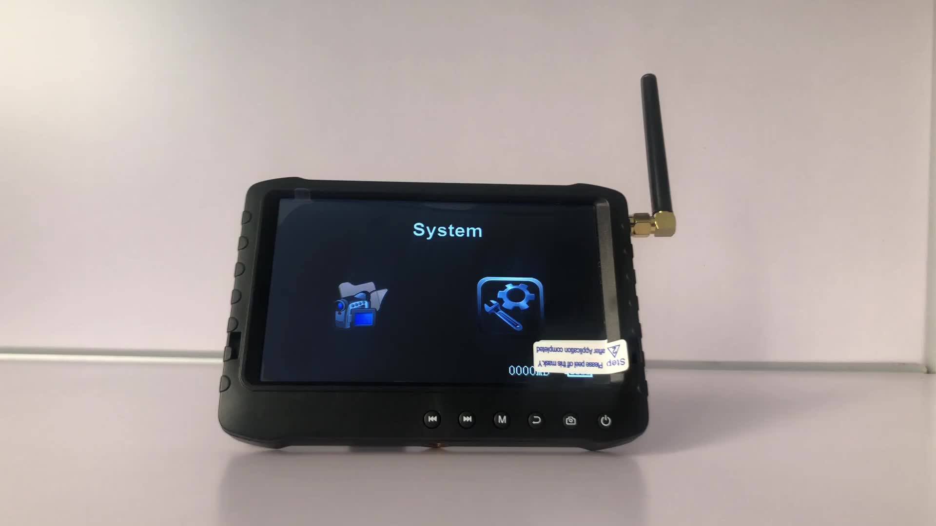 Portable 5.8g Wireless Mini Dvr 32ch 5" Lcd Display Monitor Fpv Drone ...