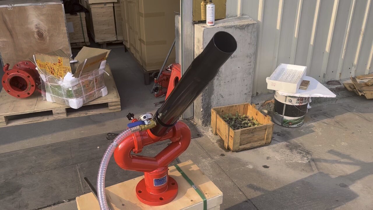 Ground Water Monitor Fire Fighting Water Cannon - Buy Monitor Fire Gun ...