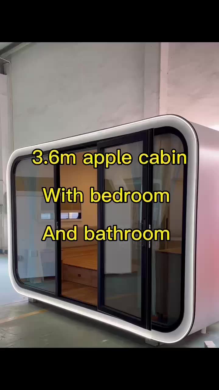 Soundproof Granny Houses Glamping Houses Prefab Tiny House White Apple ...